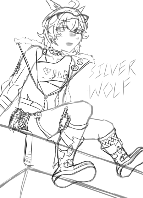 silver wolf X3 - ibisPaint