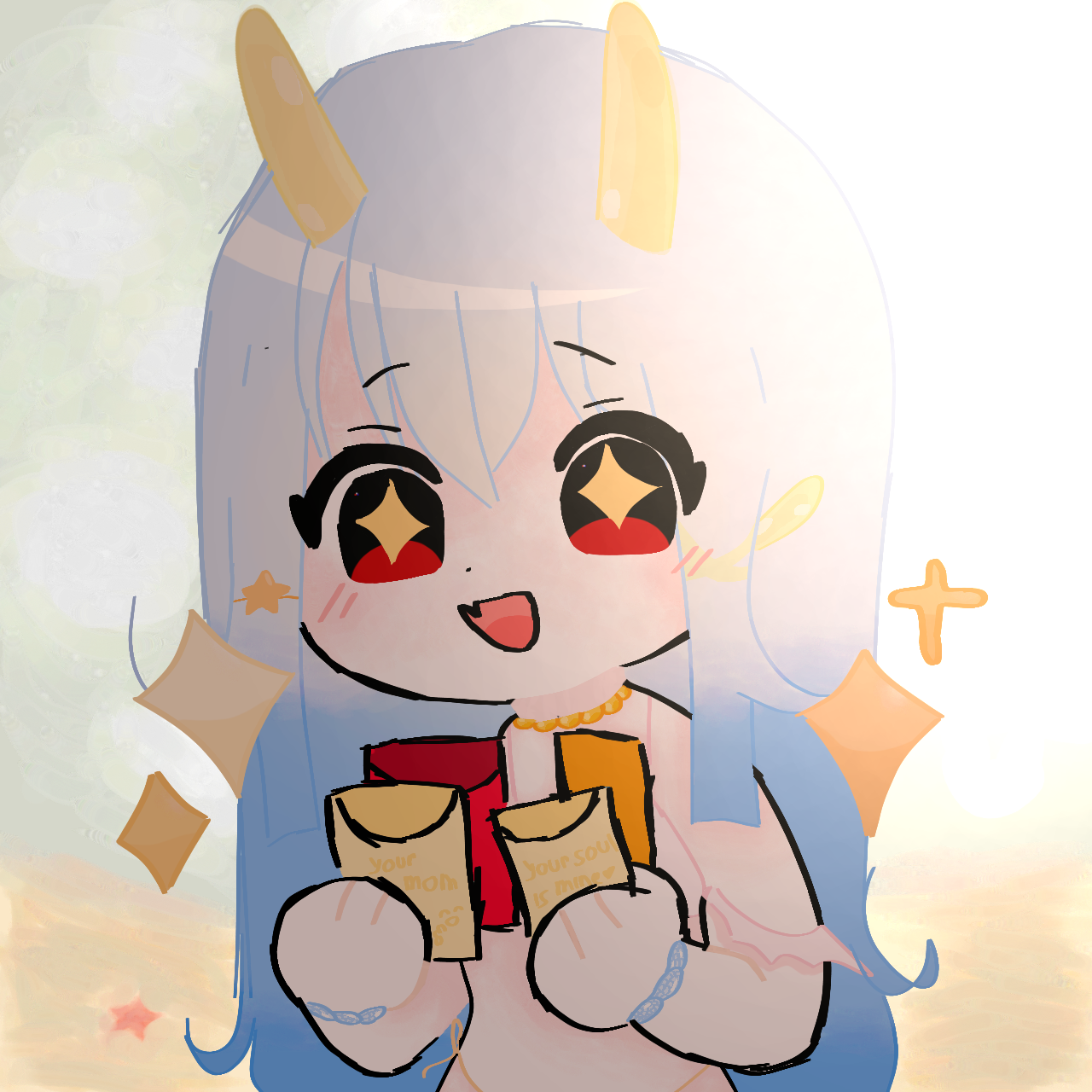 ayame gets letters from riku - ibisPaint