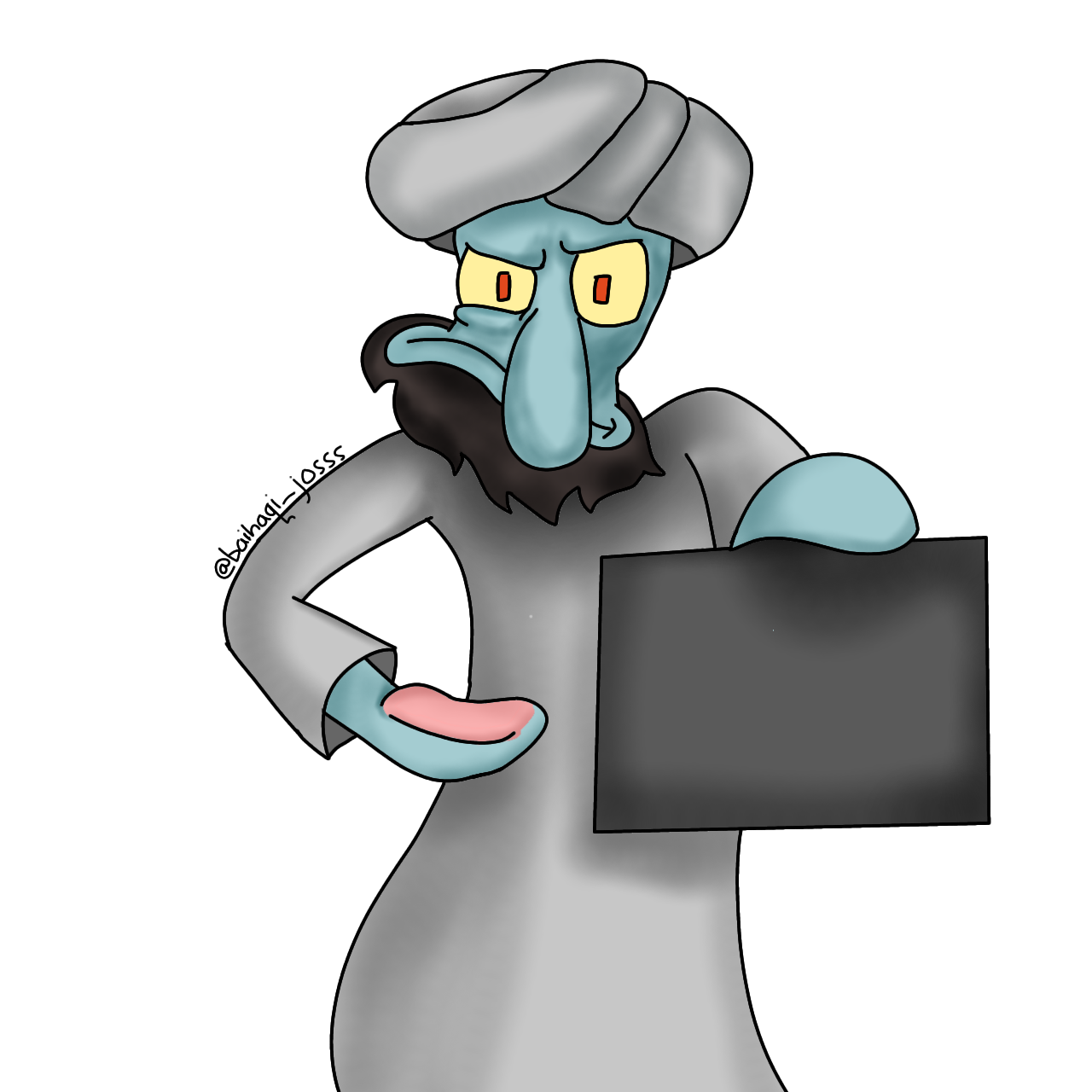 Angry Squidward - ibisPaint