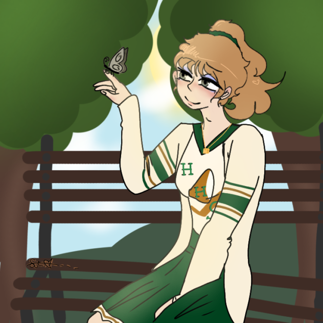 Chrissy interacting with nature - ibisPaint