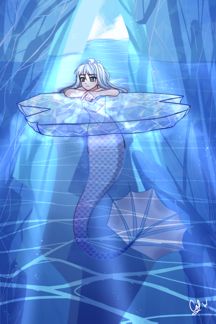 Ice mermaid - ibisPaint