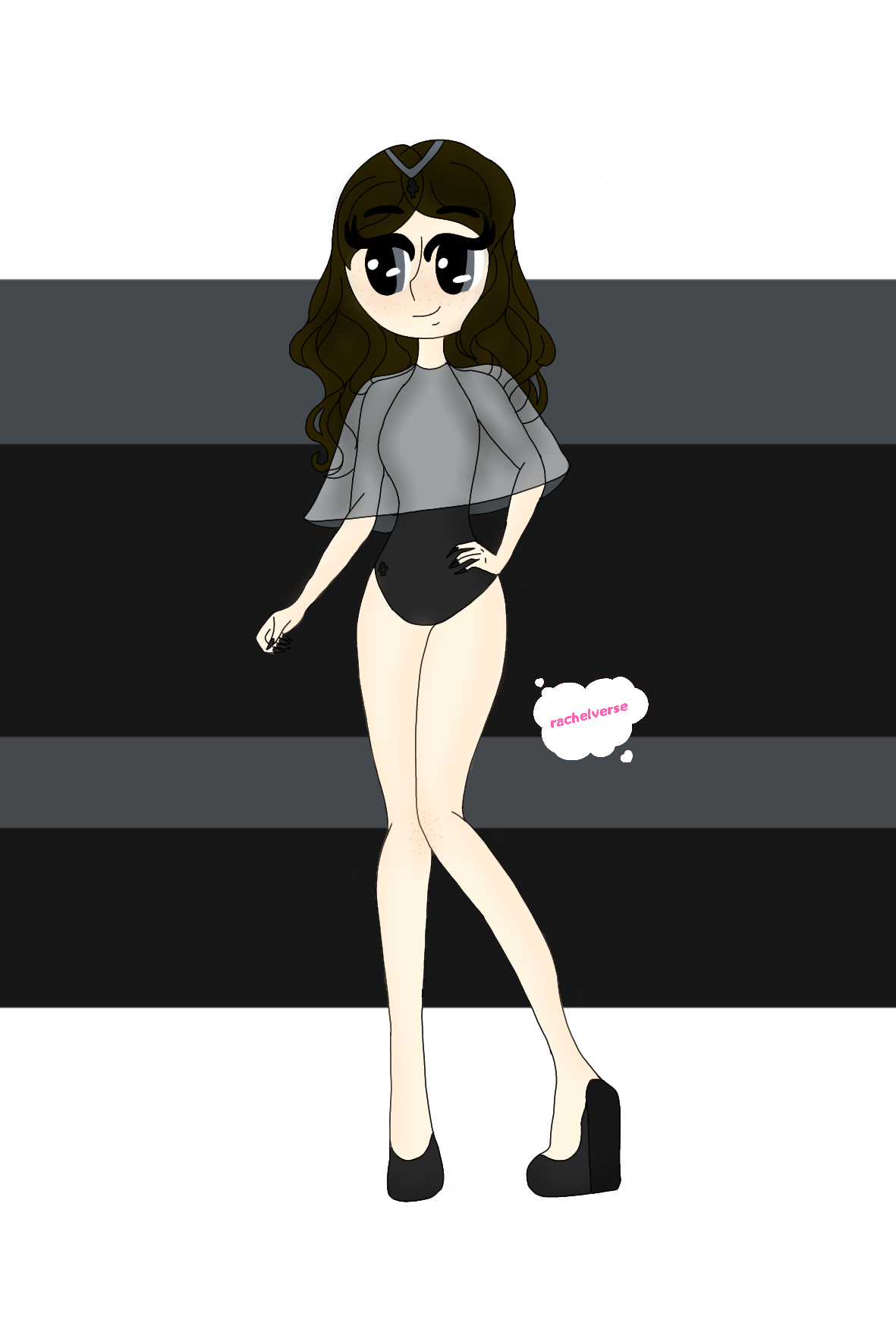 rachel Black moda 1 - ibisPaint