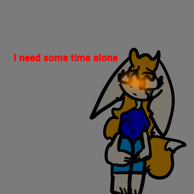 I need some time alone - ibisPaint