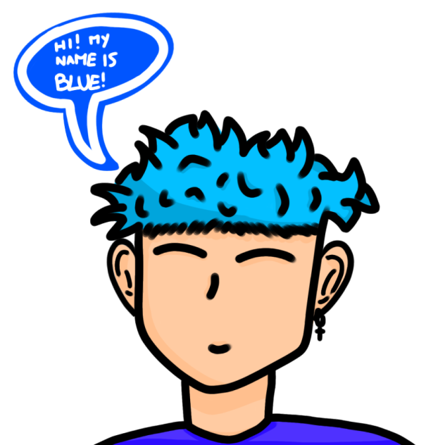My name is blue! - ibisPaint