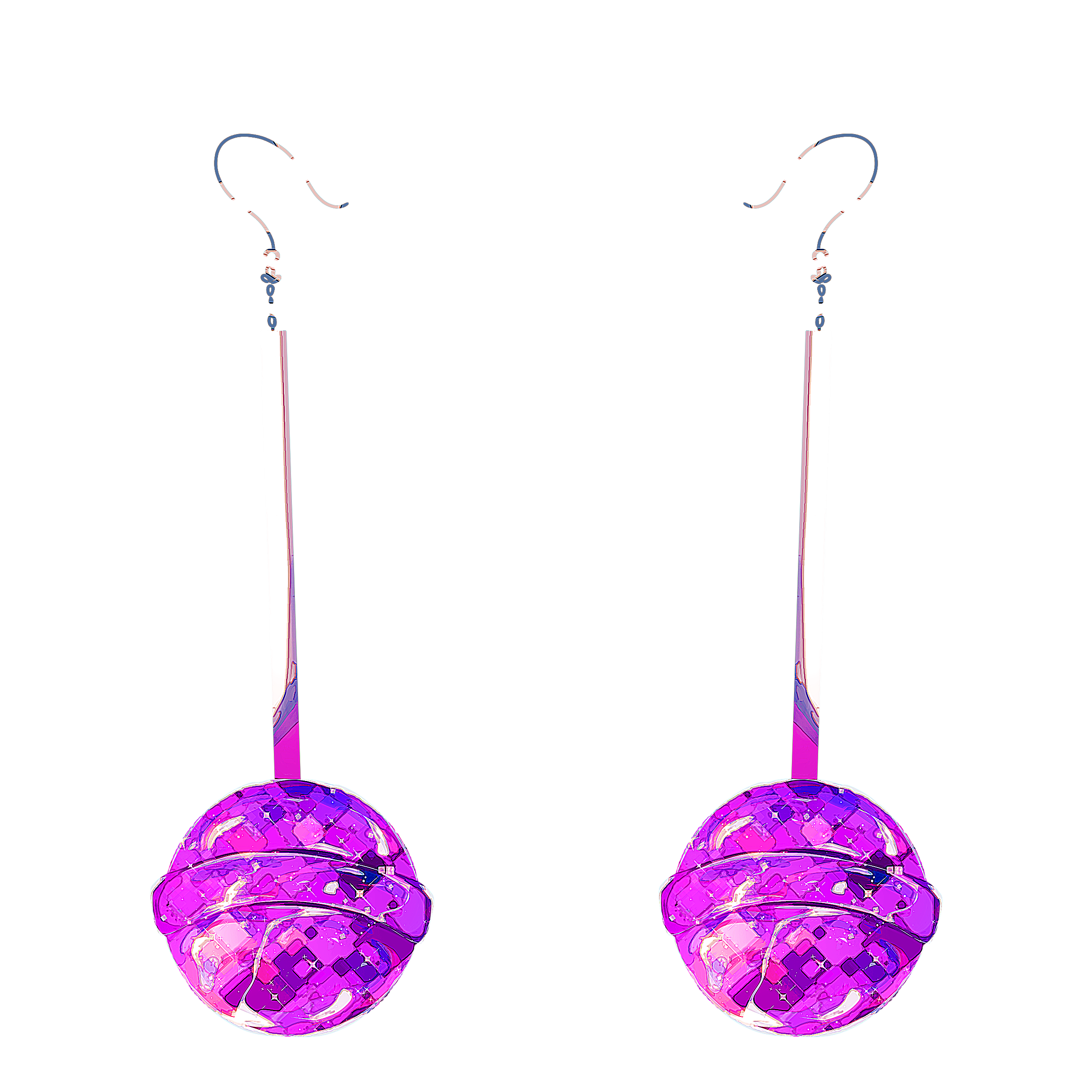 Purple Lollipop earrings - ibisPaint
