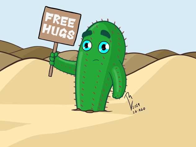 2019-08-28_04 — Cactus — Free Hugs - ibisPaint
