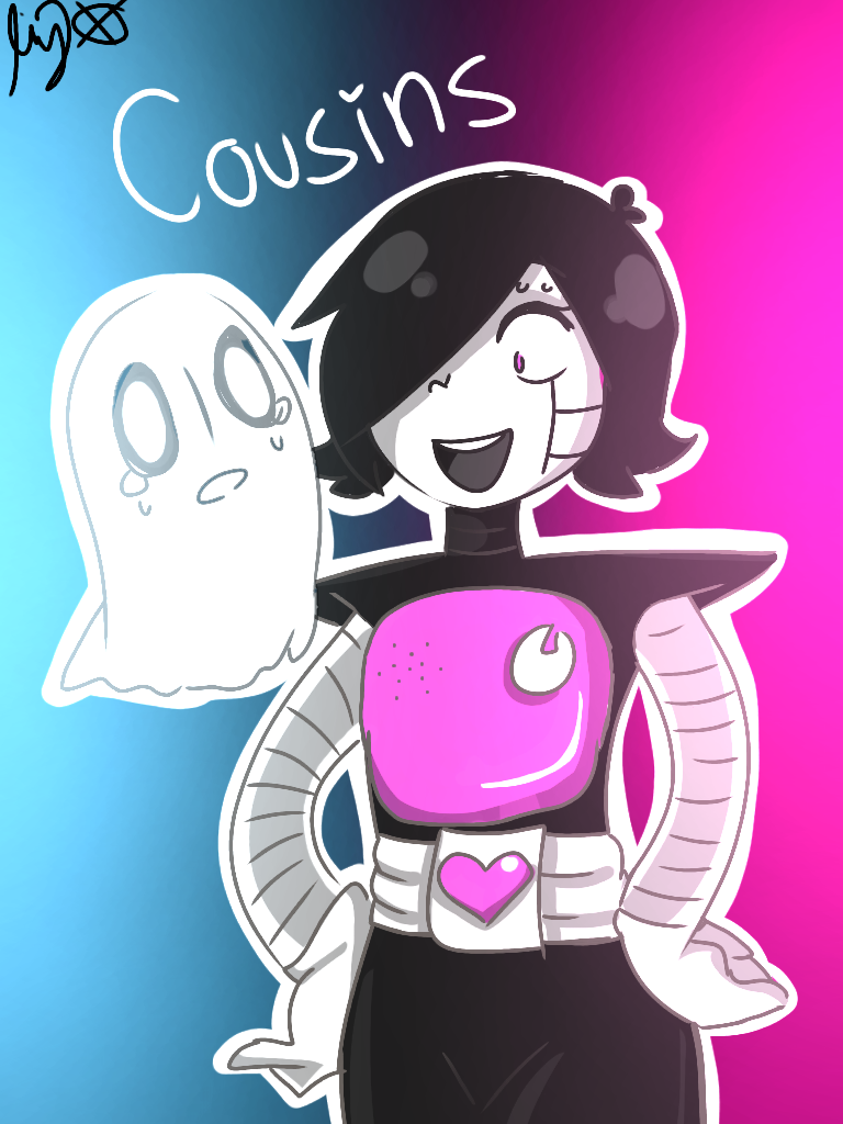 Mettaton and Napstablook - ibisPaint