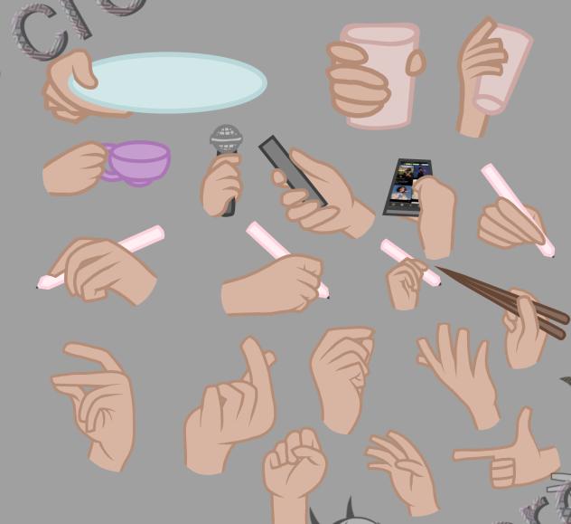 Ensayando manos - ibisPaint