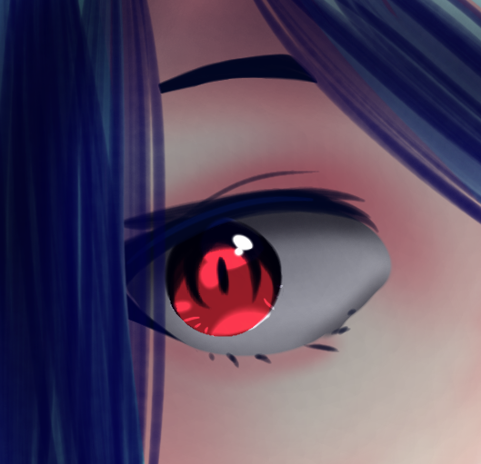 My red scary eye - ibisPaint