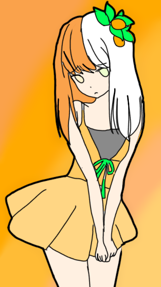orange girl - ibisPaint