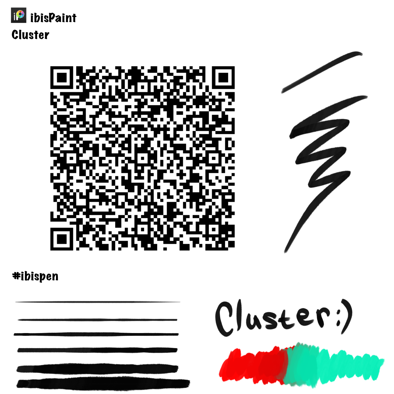 ibisPaint pen “Cluster” - ibisPaint