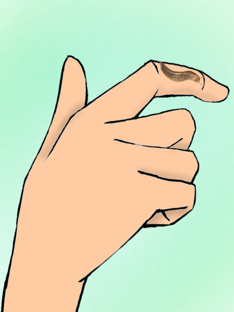 Hand with slug - ibisPaint