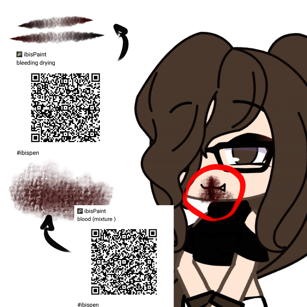 id gacha blood - ibisPaint