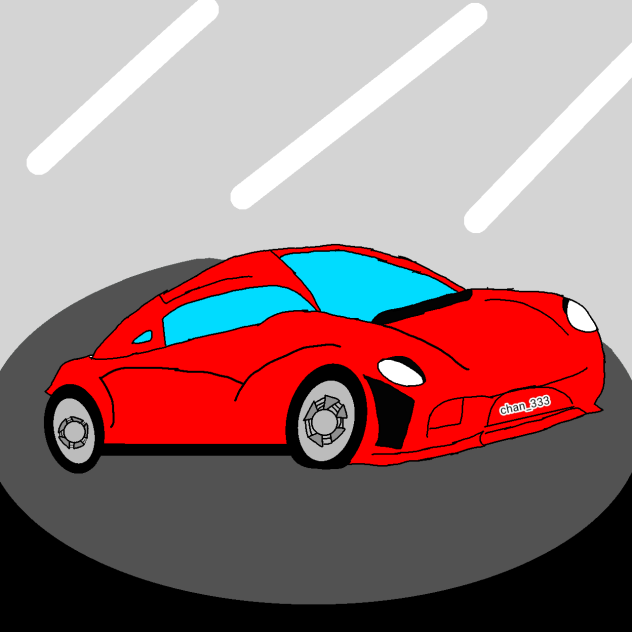 car on display - ibisPaint