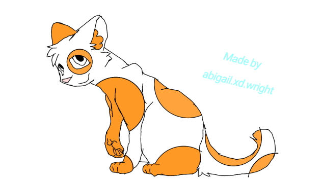 Orange and white tabby cat‹3 - ibisPaint