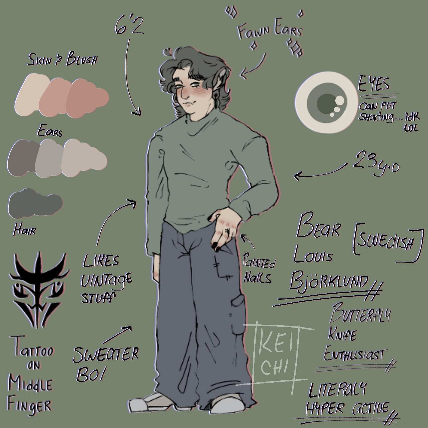 Bear Ref Sheet! 👍🍞 🐻 - ibisPaint