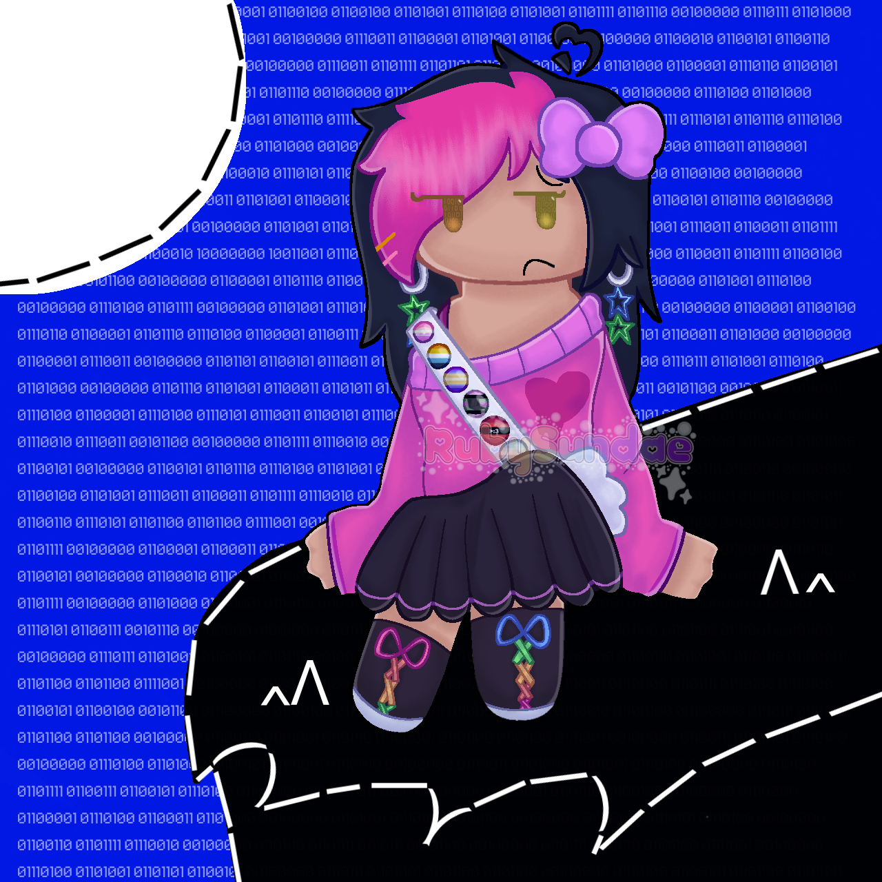 sittin by a digital cliffside (OC) - ibisPaint