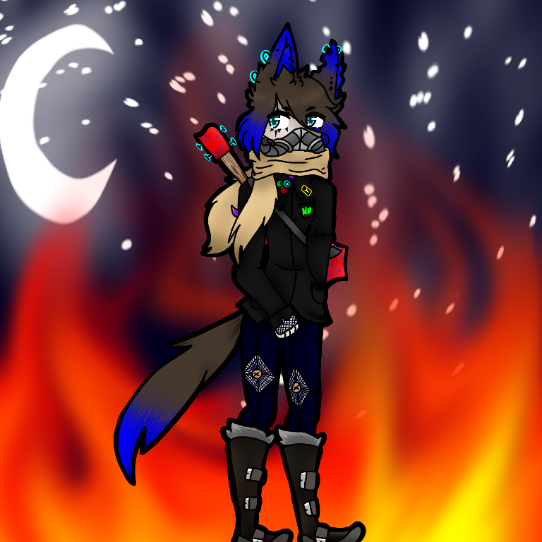 MoonFox (fallout)(costume for halloween) - ibisPaint