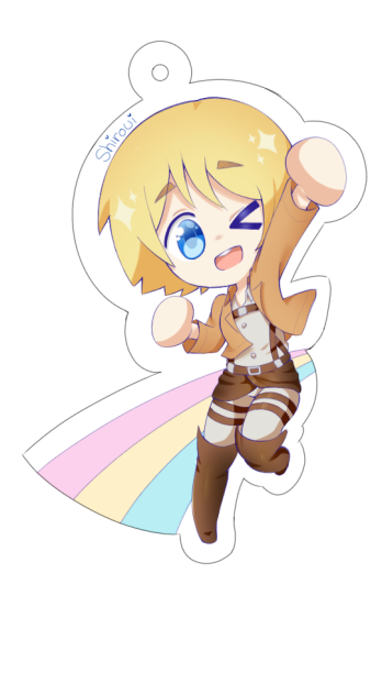Armin Arlert Rainbow Keychain AOT - ibisPaint