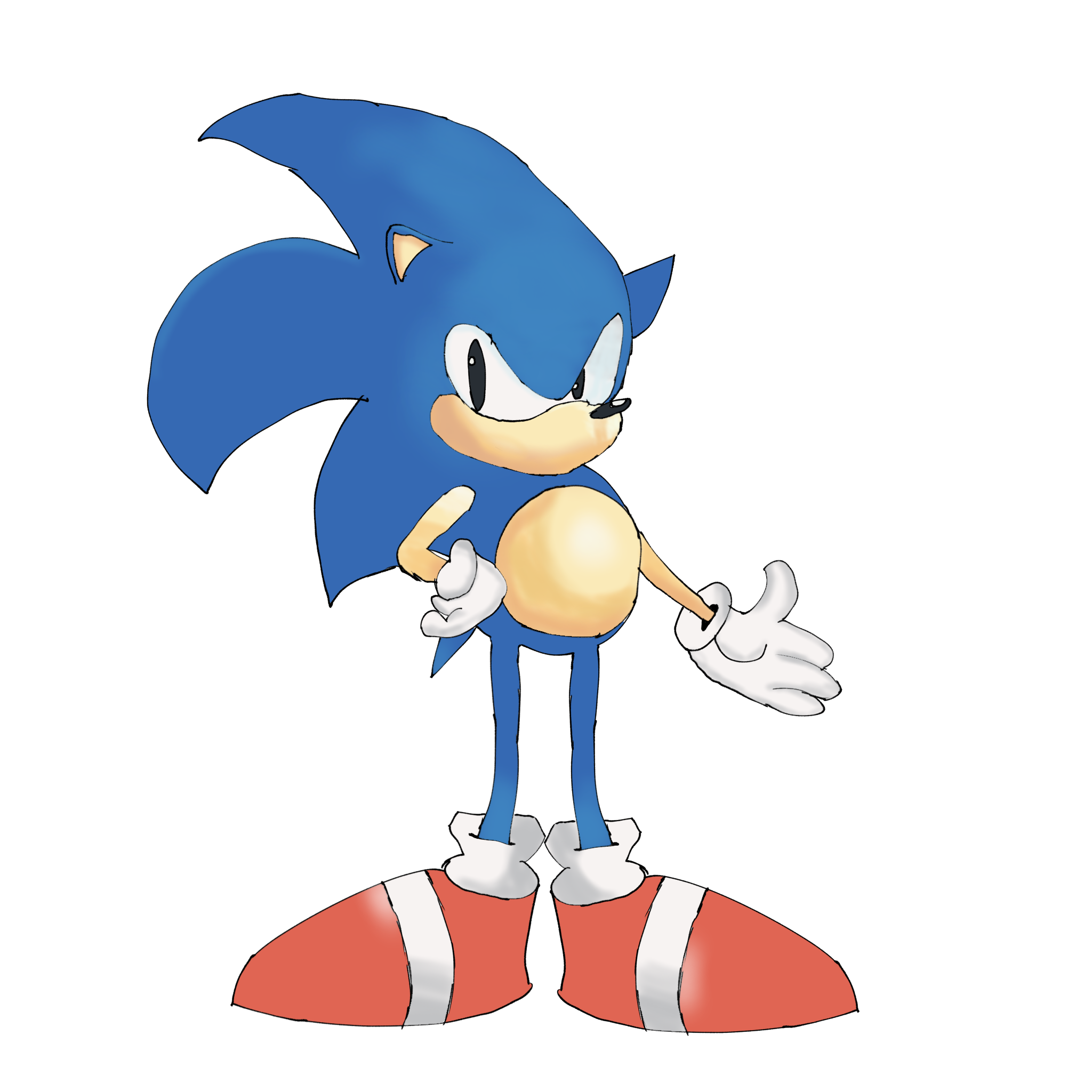 yamaguchi sonic art style - ibisPaint