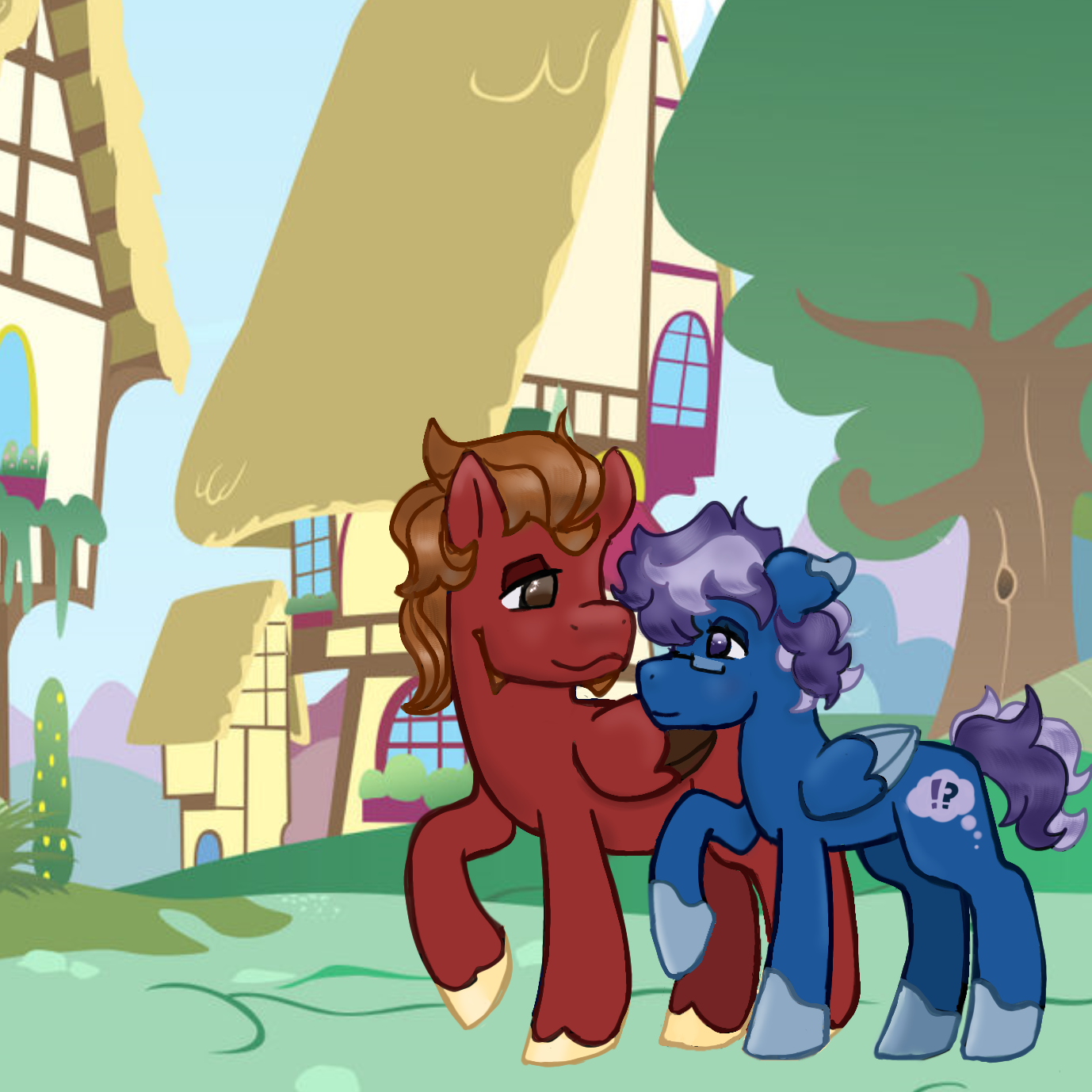 Me and the Pooks but its renderededed - ibisPaint