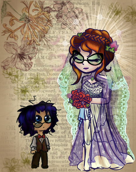 The beautiful bride and the ugly groom - ibisPaint