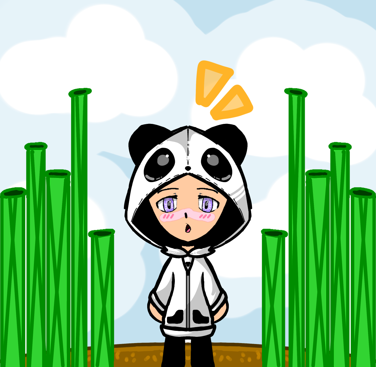 ちび パンダ ぼや Chibi panda boy - ibisPaint