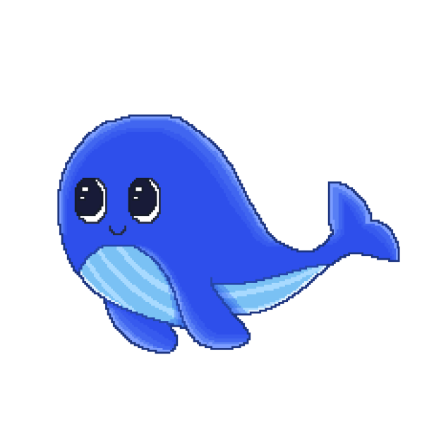 Whale (pixel) 01 - ibisPaint