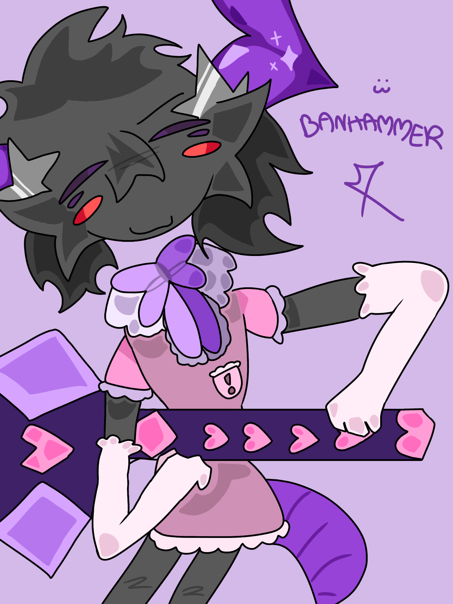 Banhammer lolita dress!! FINAL! - ibisPaint