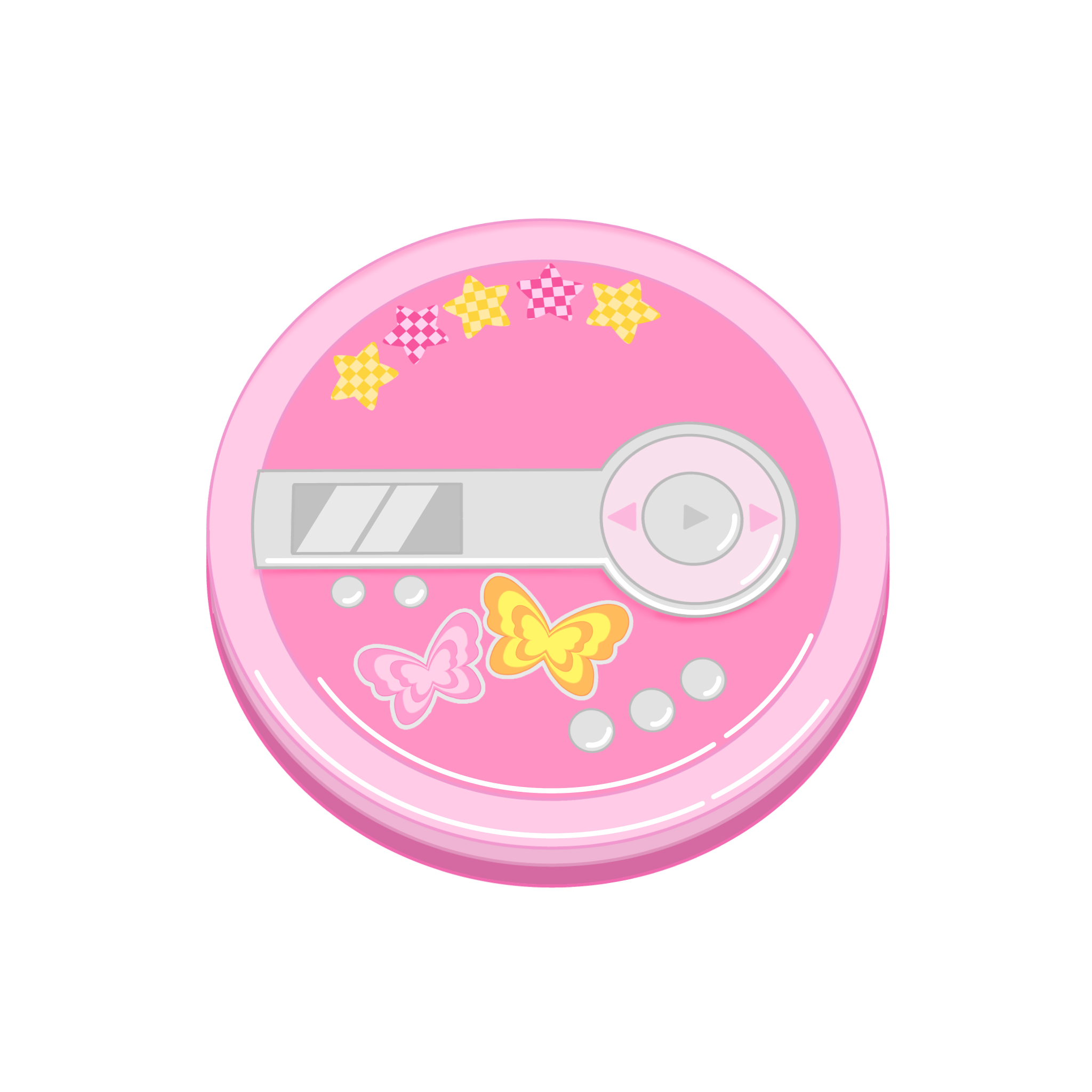 Y2KポータブルCDプレイヤー - ibisPaint