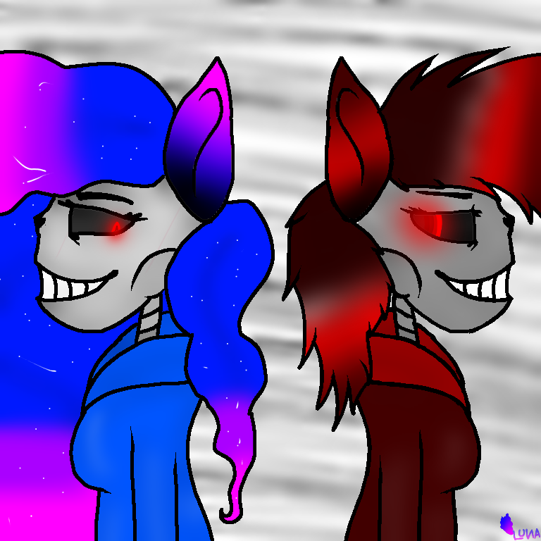 luna and eclipse from Nighttale - ibisPaint