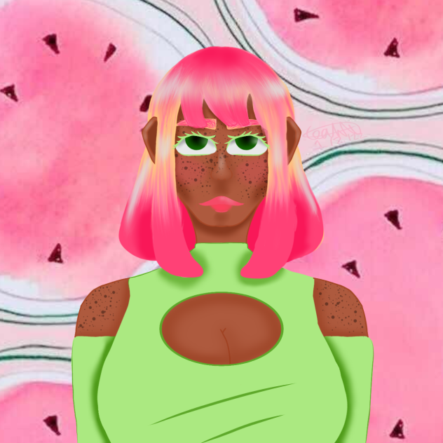 Watermelon Woman - ibisPaint