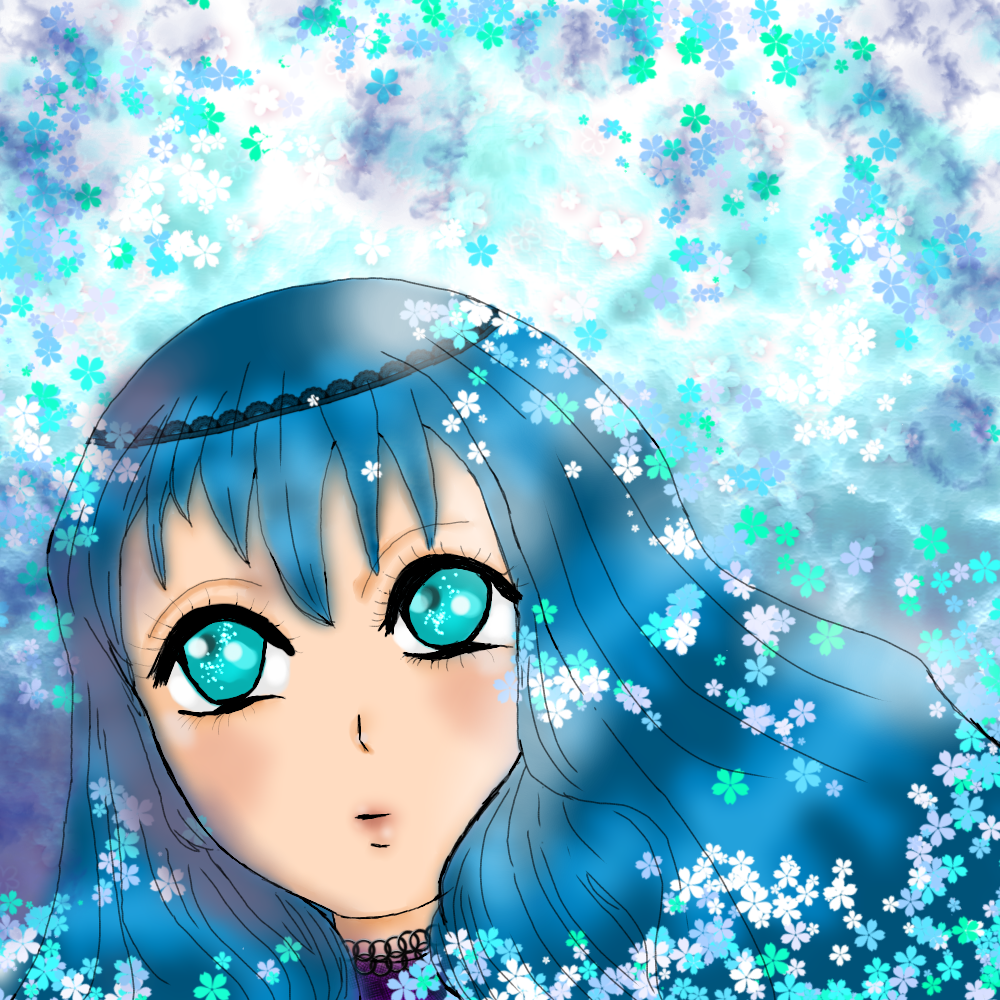 girly blue - ibisPaint