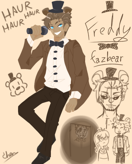 Freddy Fazbear (human ver.) - ibisPaint