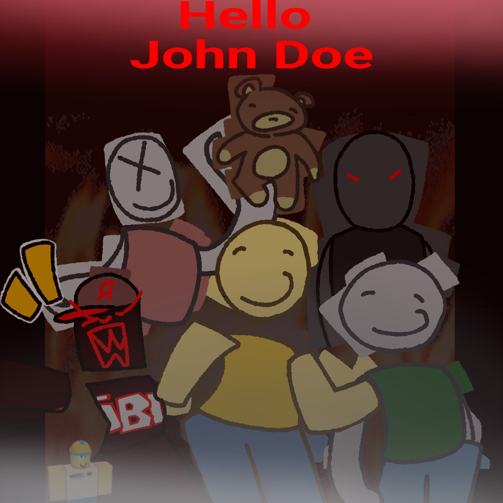FNF Hello John Doe - ibisPaint