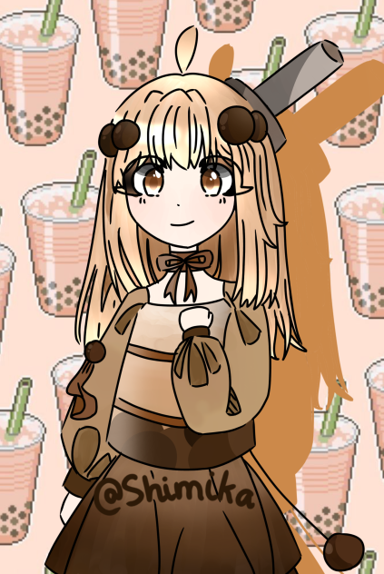 little milk tea girl 🥤 - ibisPaint