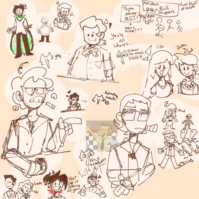 Spooky month doodles #2 - ibisPaint