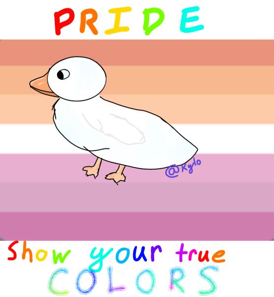 Duck !! (PRIDE VERSION ️ 🏳️‍🌈 ) - ibisPaint