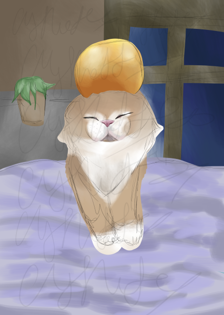 ^ Cat With Orange ^ - ibisPaint