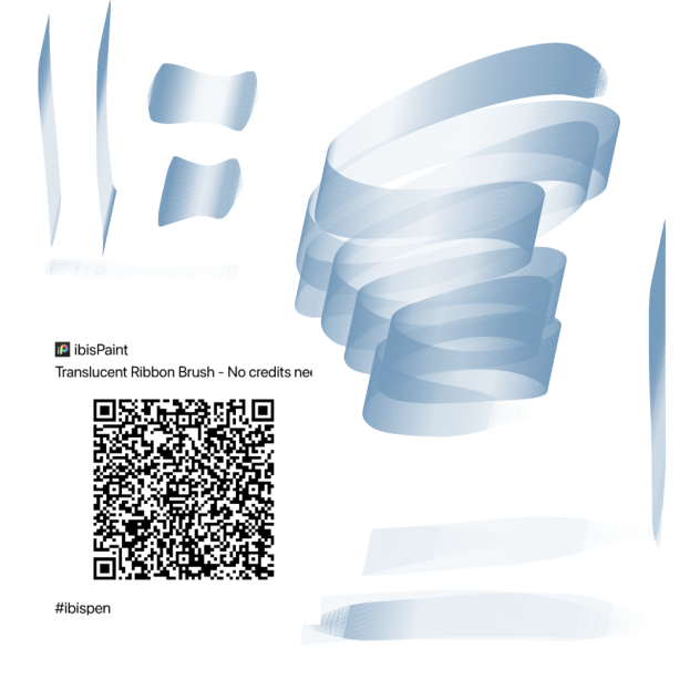 Translucent Ribbon Brush - ibisPaint