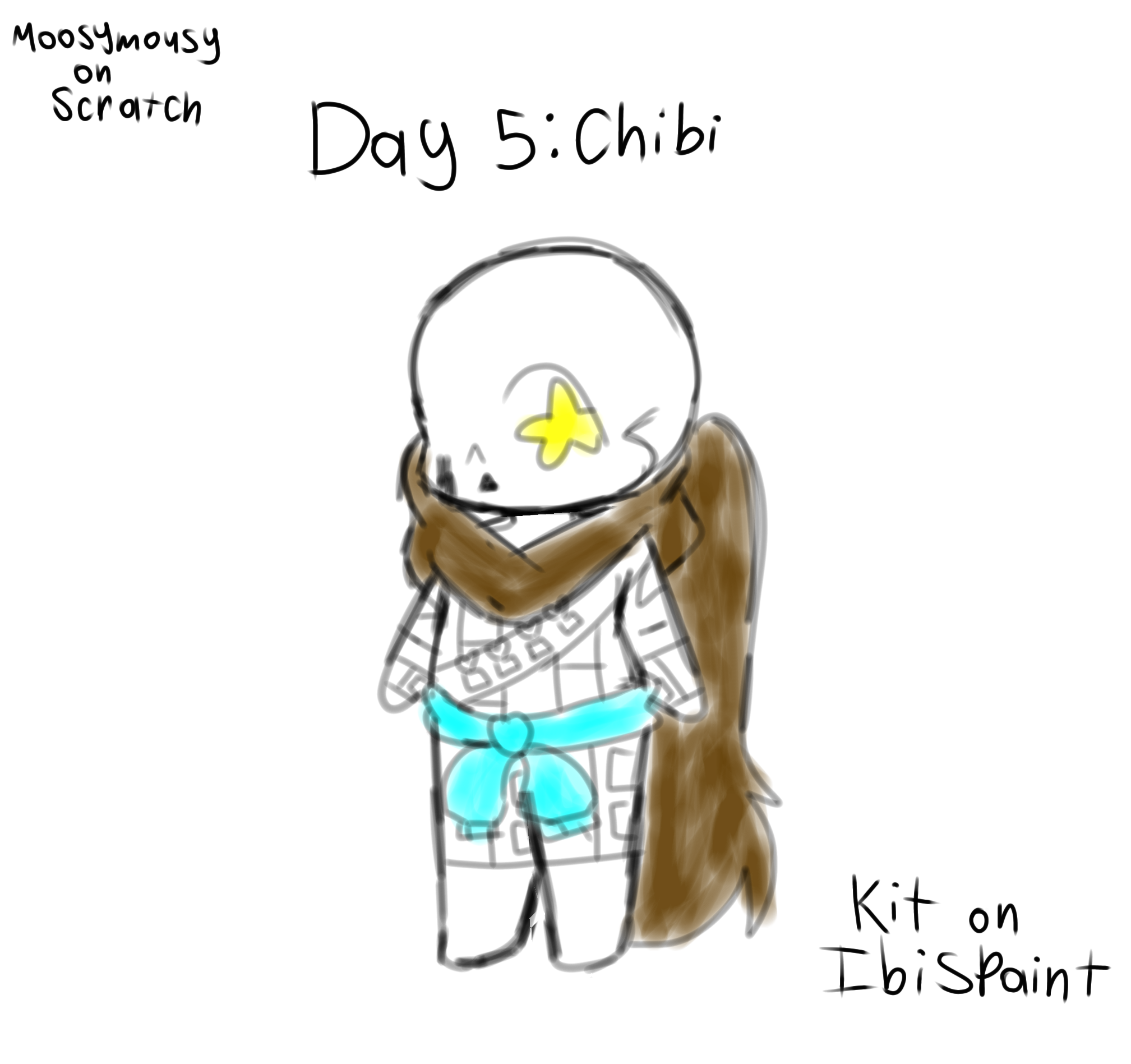 Inktober Day Five Chibi - ibisPaint