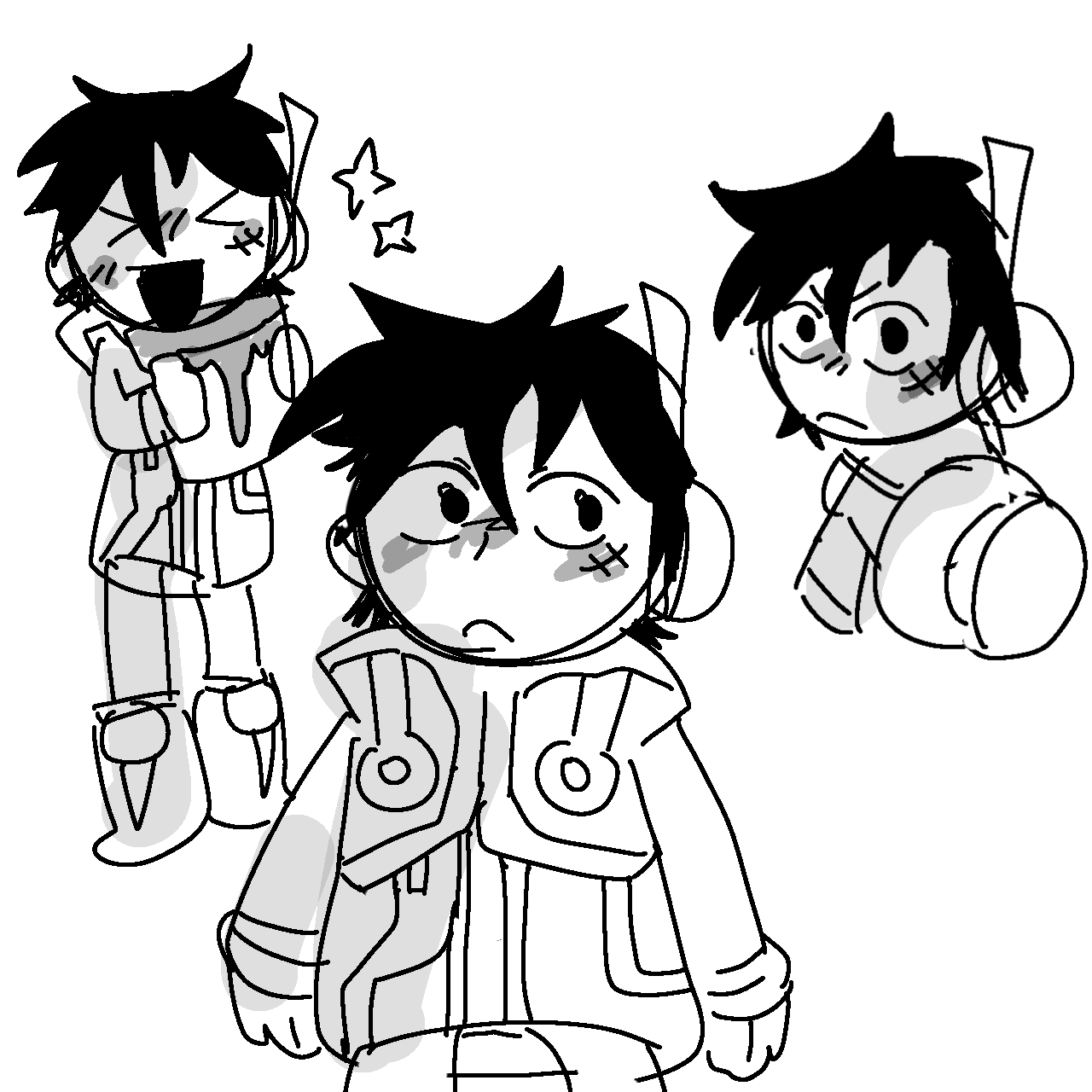 Little Luffy Egghead doodles! - ibisPaint