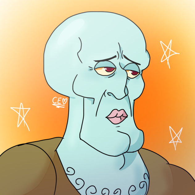 Handsome Squidward - ibisPaint