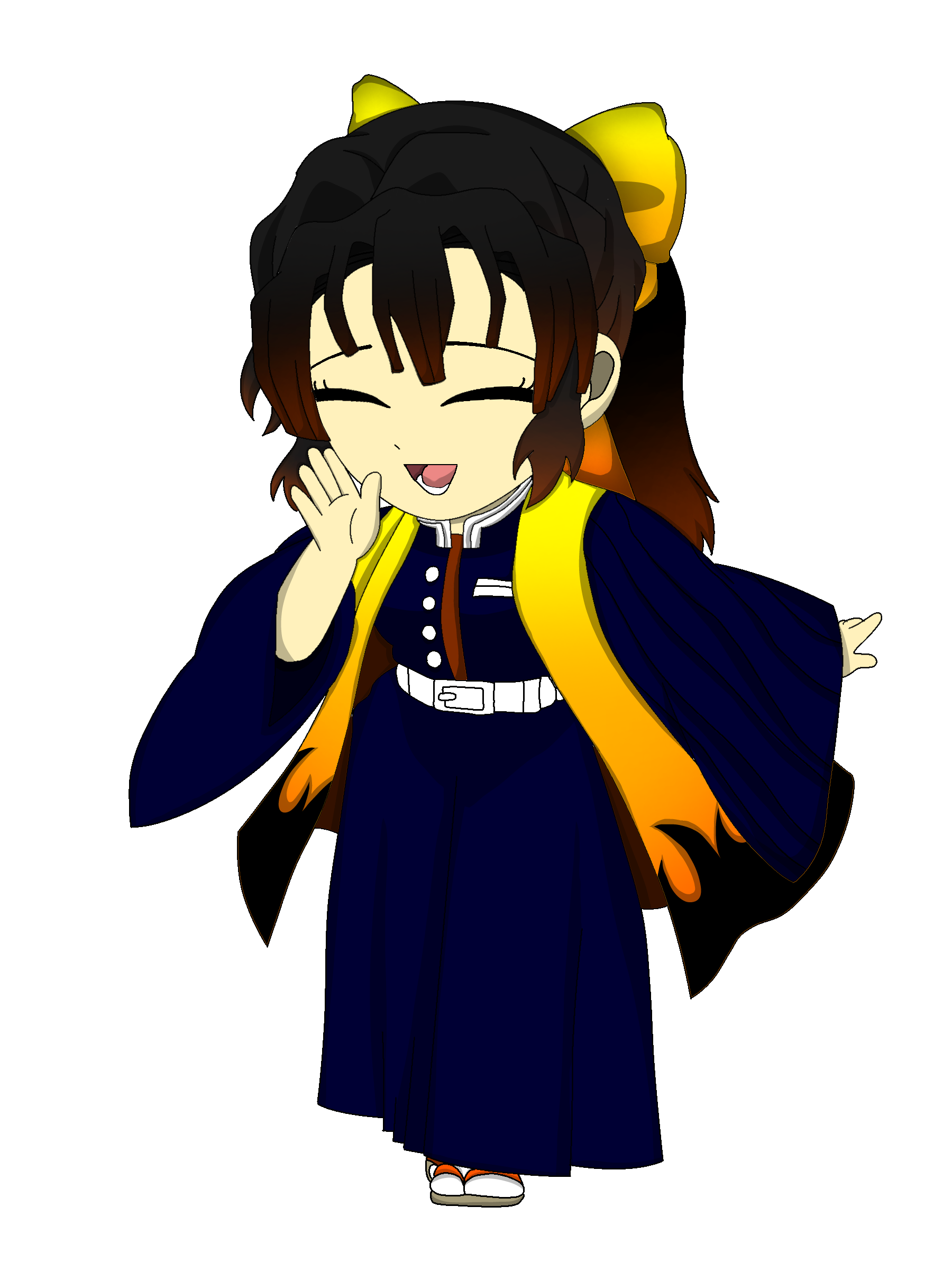 Flame hashira (my au) in chibi! - ibisPaint