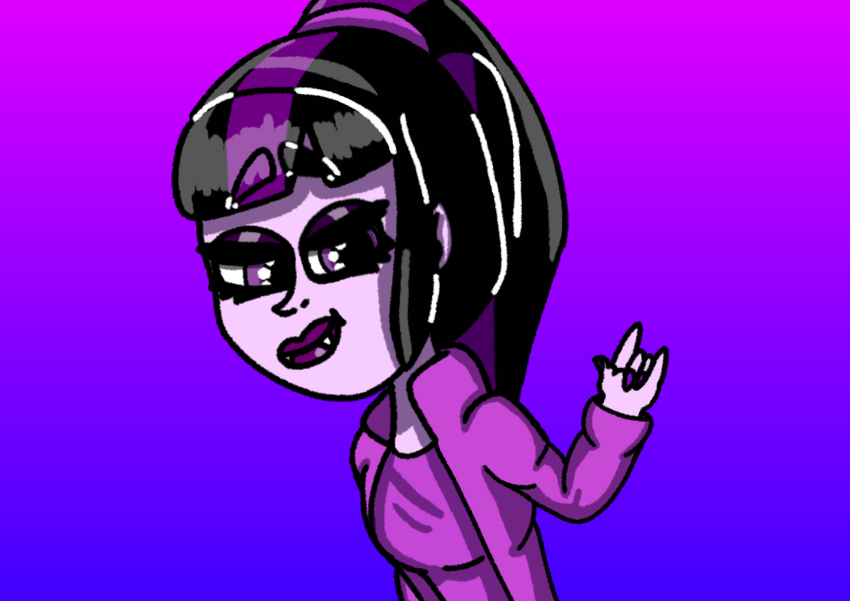 Violetta in cartoon-anime - ibisPaint