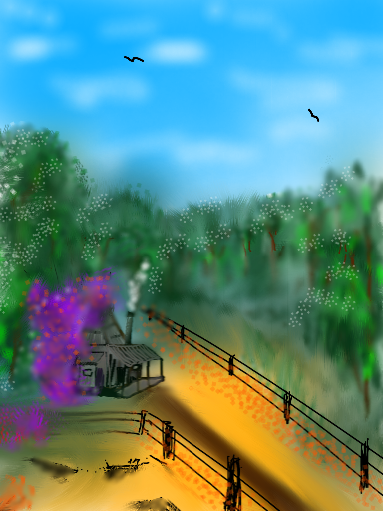 rustic shack - ibisPaint