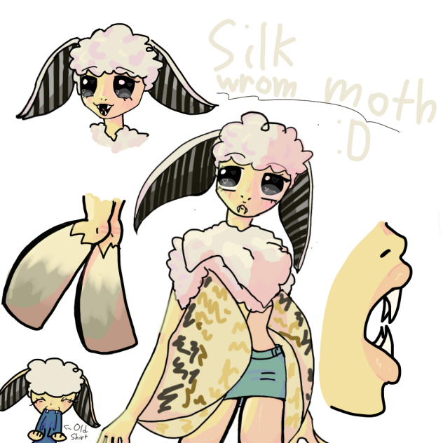 Silk worm moth oc 🐛🎀 - ibisPaint