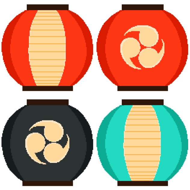 paper lantern (pixel) - ibisPaint