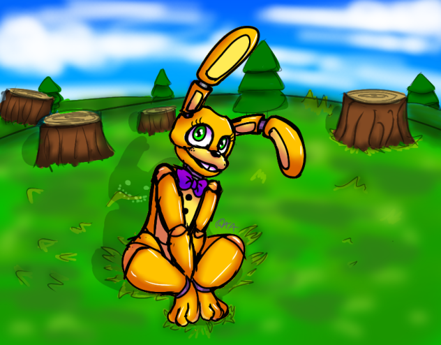 Fnaf world spring bonnie - ibisPaint
