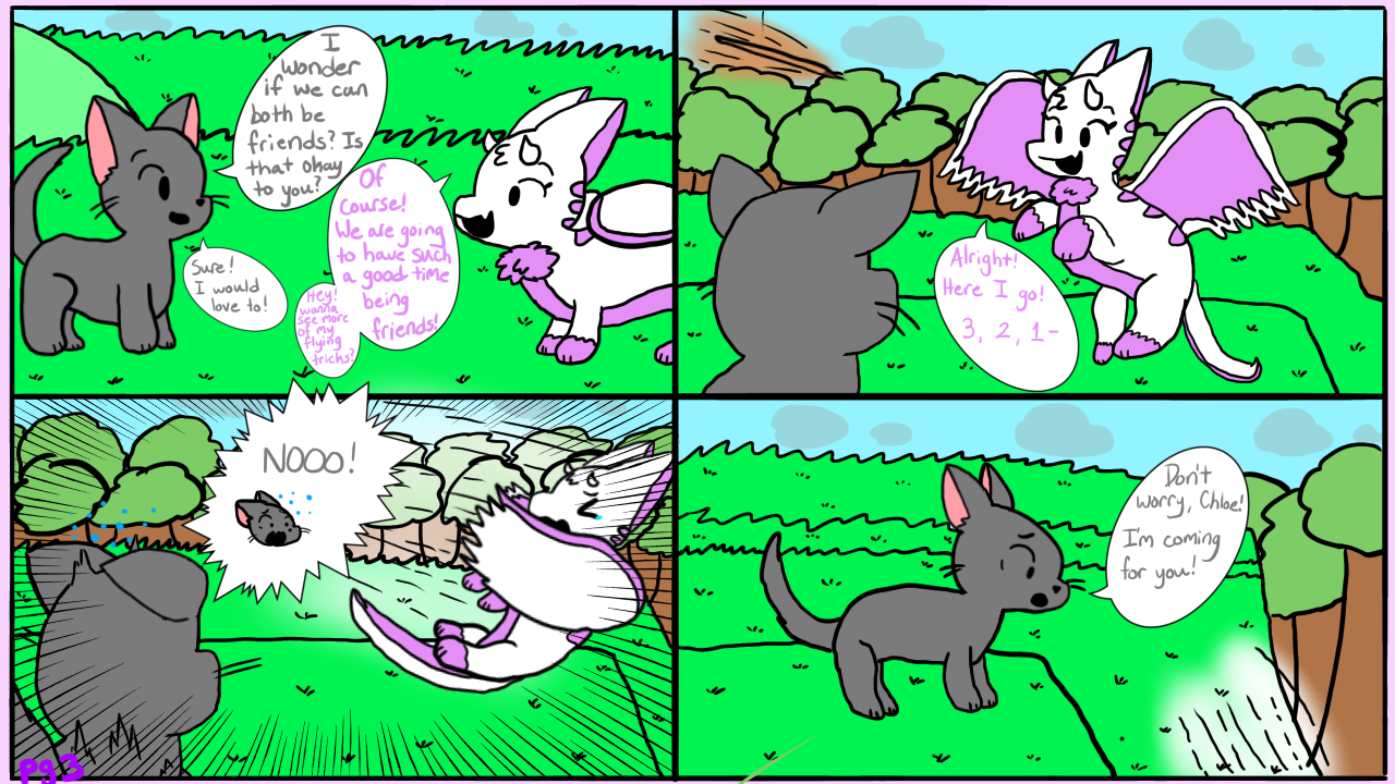 Chloe and Slimer 📄Pg 3📄 - ibisPaint